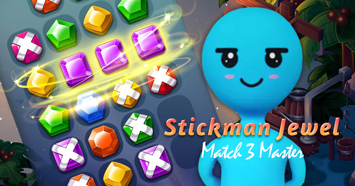 Stickman Jewel Match 3 Master - Jeu en Ligne Gratuit | Jouerjouer.com