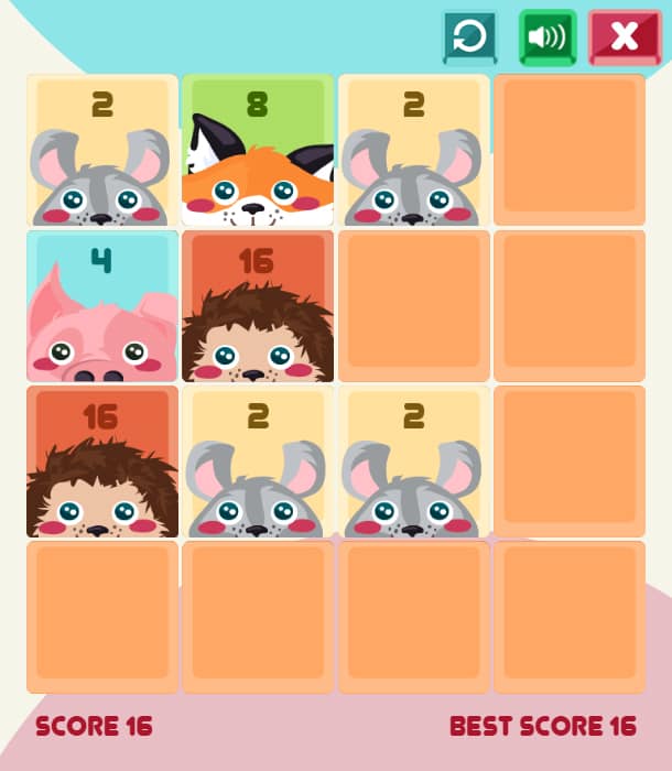 2048 Cuteness Edition - Jeu en Ligne Gratuit | Jouerjouer