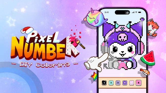 Pixel Number: DIY Coloring - Jeu en Ligne Gratuit | Jouerjouer.com
