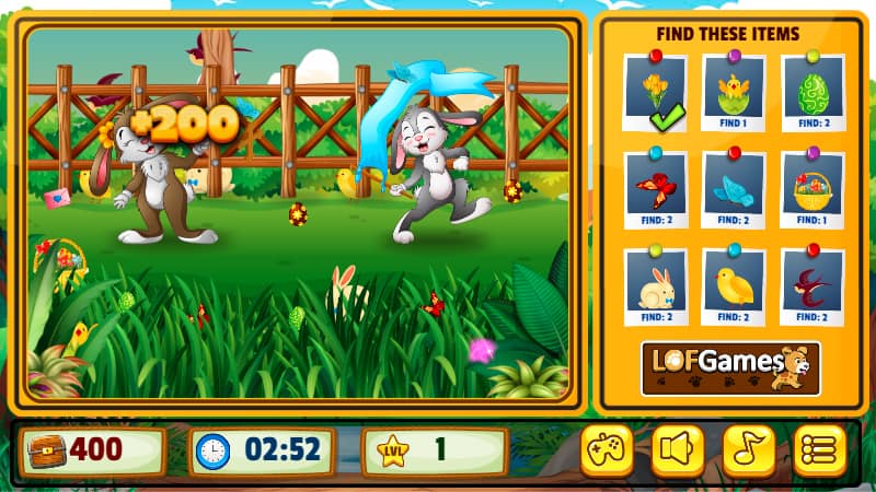 Hidden Objects Easter - Jeu en Ligne Gratuit | Jouerjouer